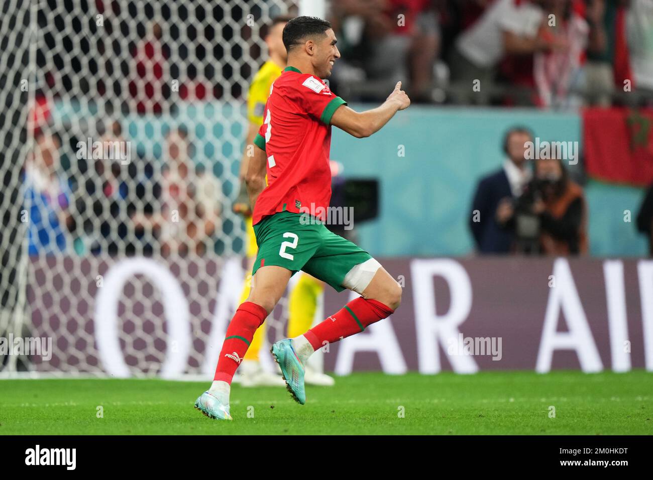 Achraf Hakimi of Morocco during the FIFA World Cup Qatar 2022 match ...