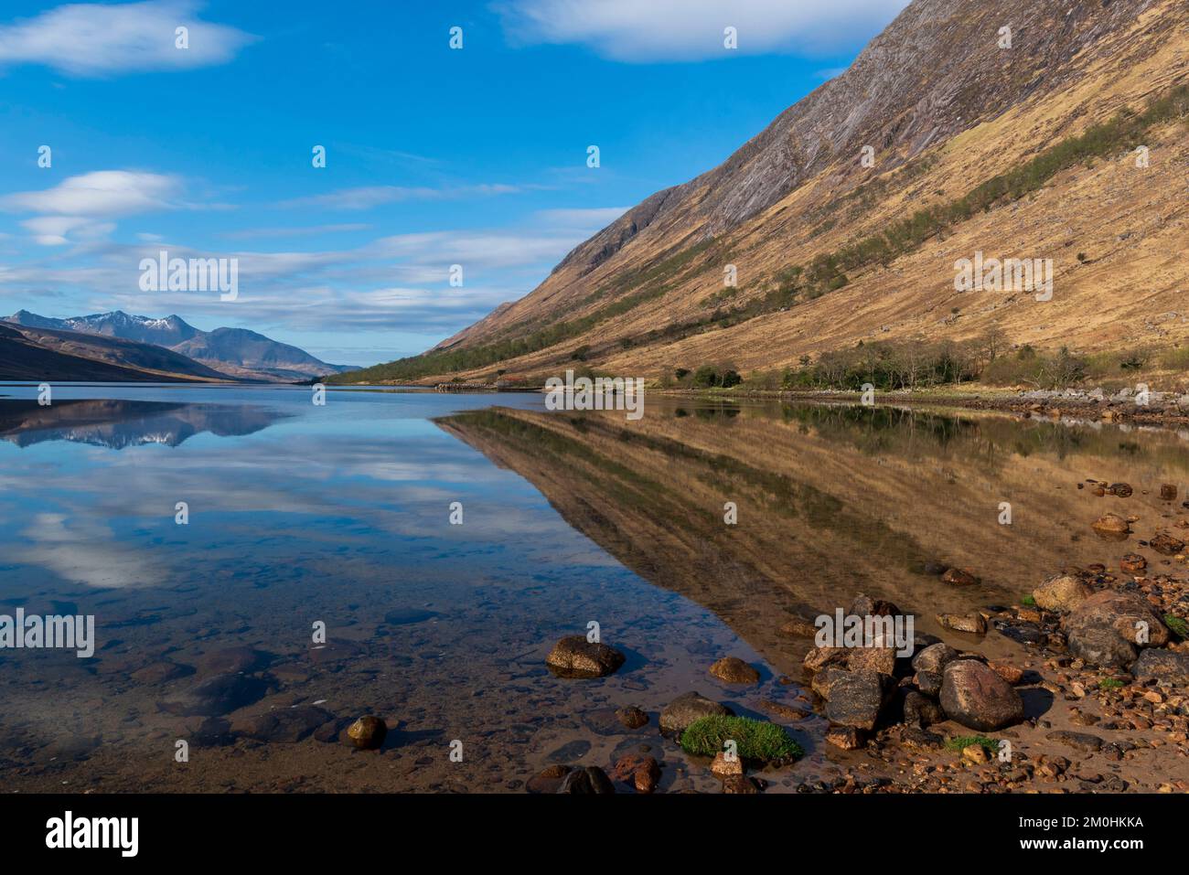 United Kingdom, Scotland, Highlands, Argyll and Bute, Glen Etive Valley ...