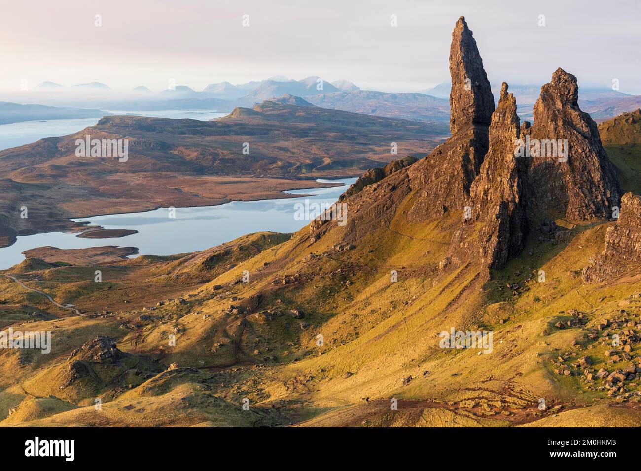 United Kingdom, Scotland, Highlands, Isle of Skye, Old Man of Storr ...