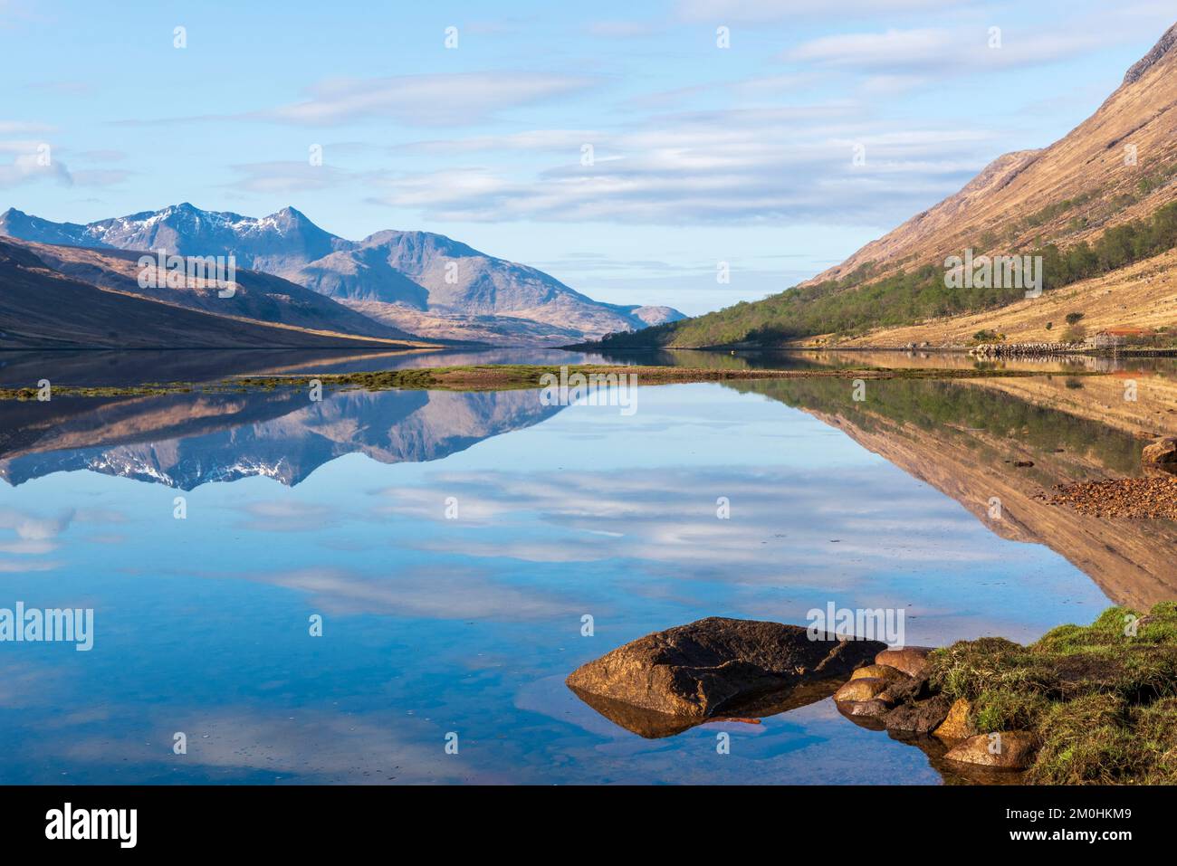 United Kingdom, Scotland, Highlands, Argyll and Bute, Glen Etive Valley ...