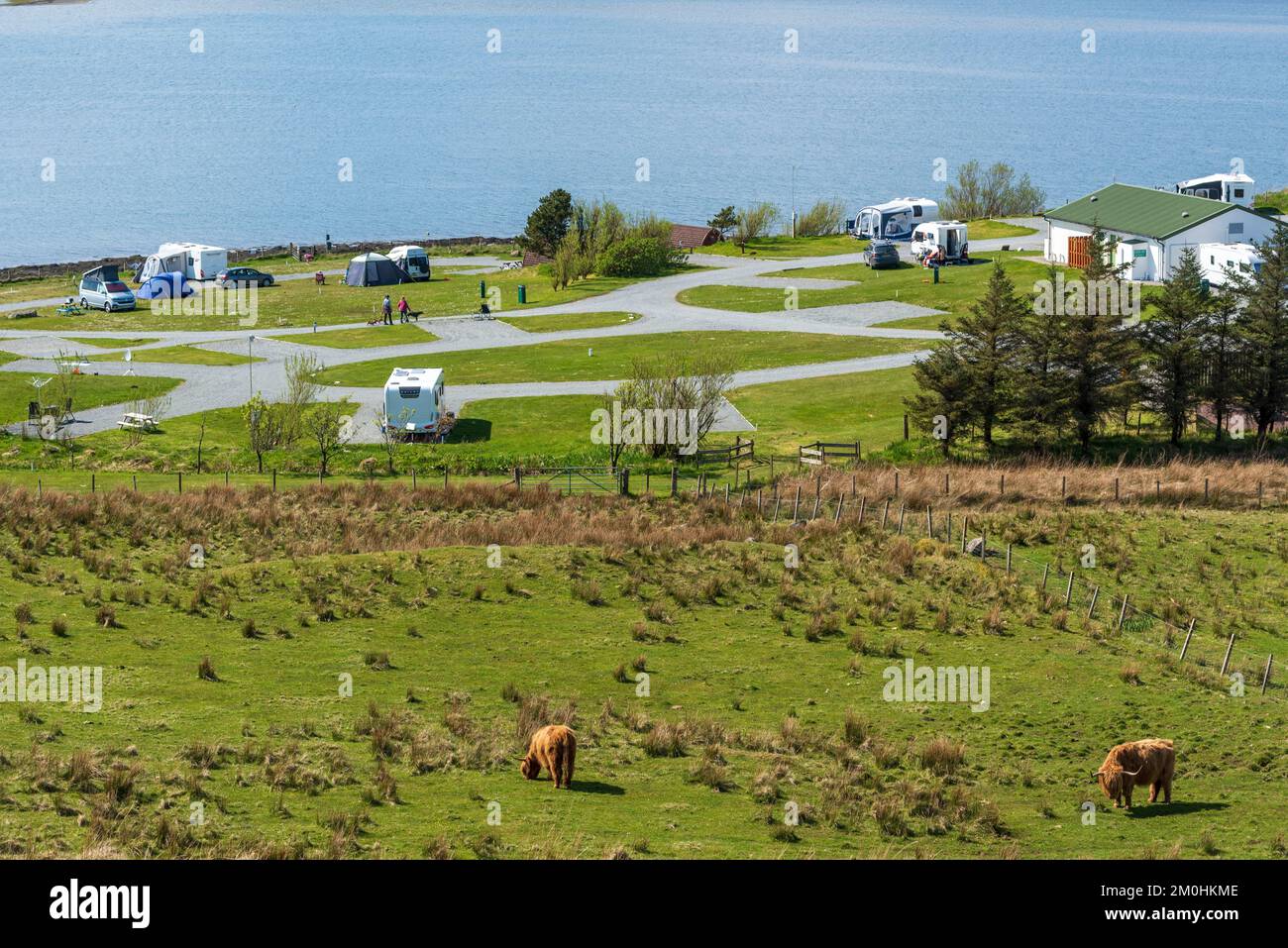 United Kingdom, Scotland, Highlands, Isle of Skye, Arnisort, Portree ...