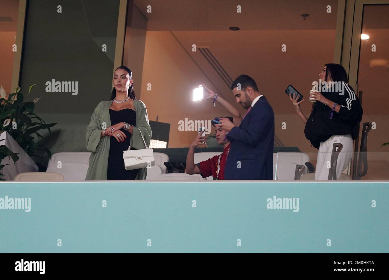 Cristiano Ronaldo's girlfriend Georgina Rodriguez in the stands before ...