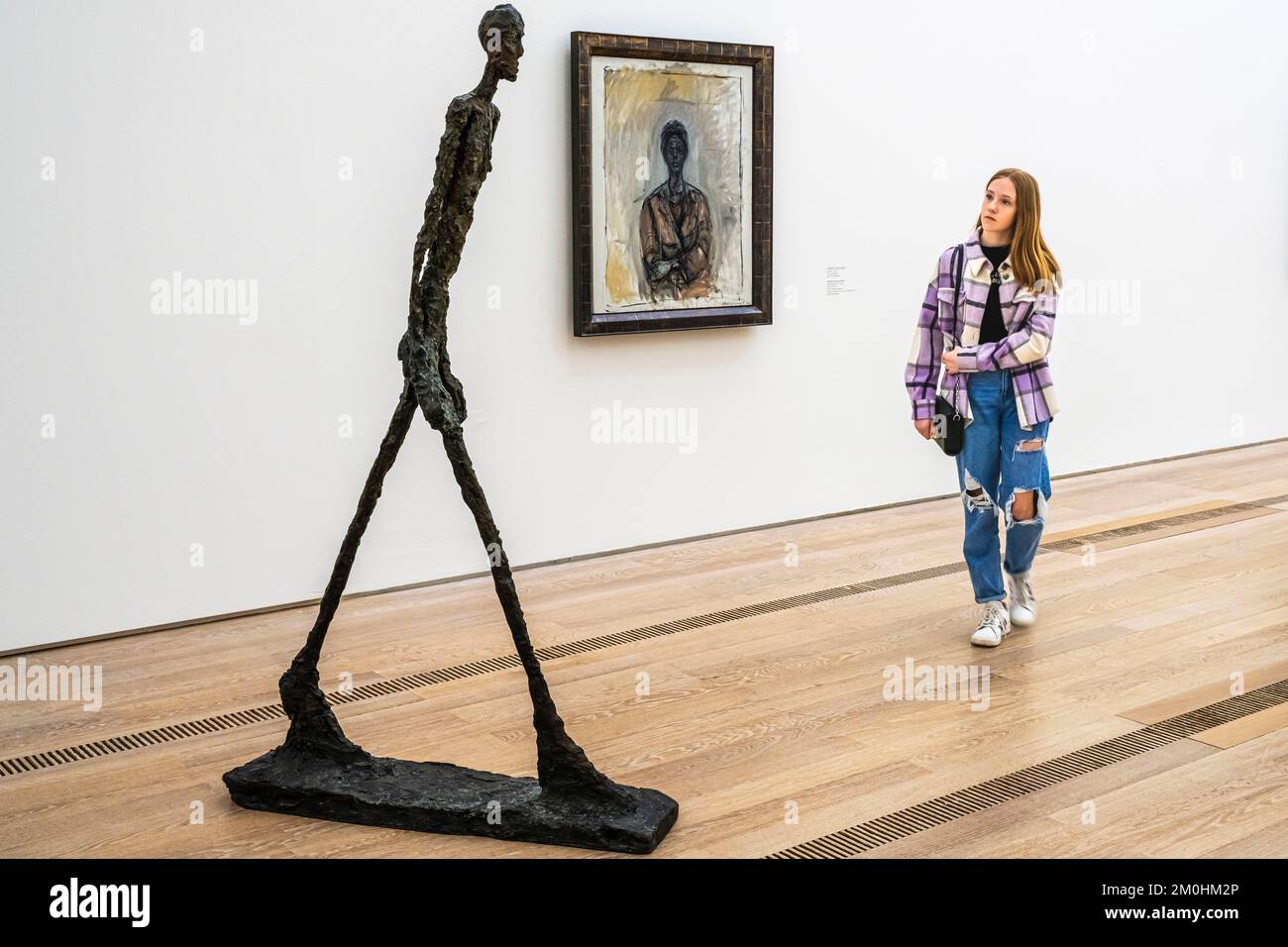 Switzerland, Basel, Riehen, Beyeler Foundation, The Walking Man (1960 ...