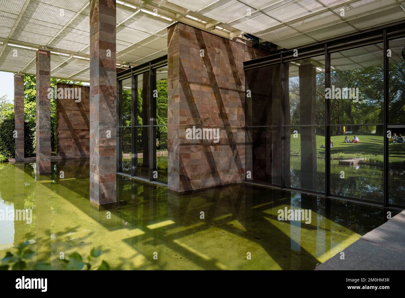 Switzerland, Basel, Riehen, Beyeler Foundation by architect Renzo Piano ...