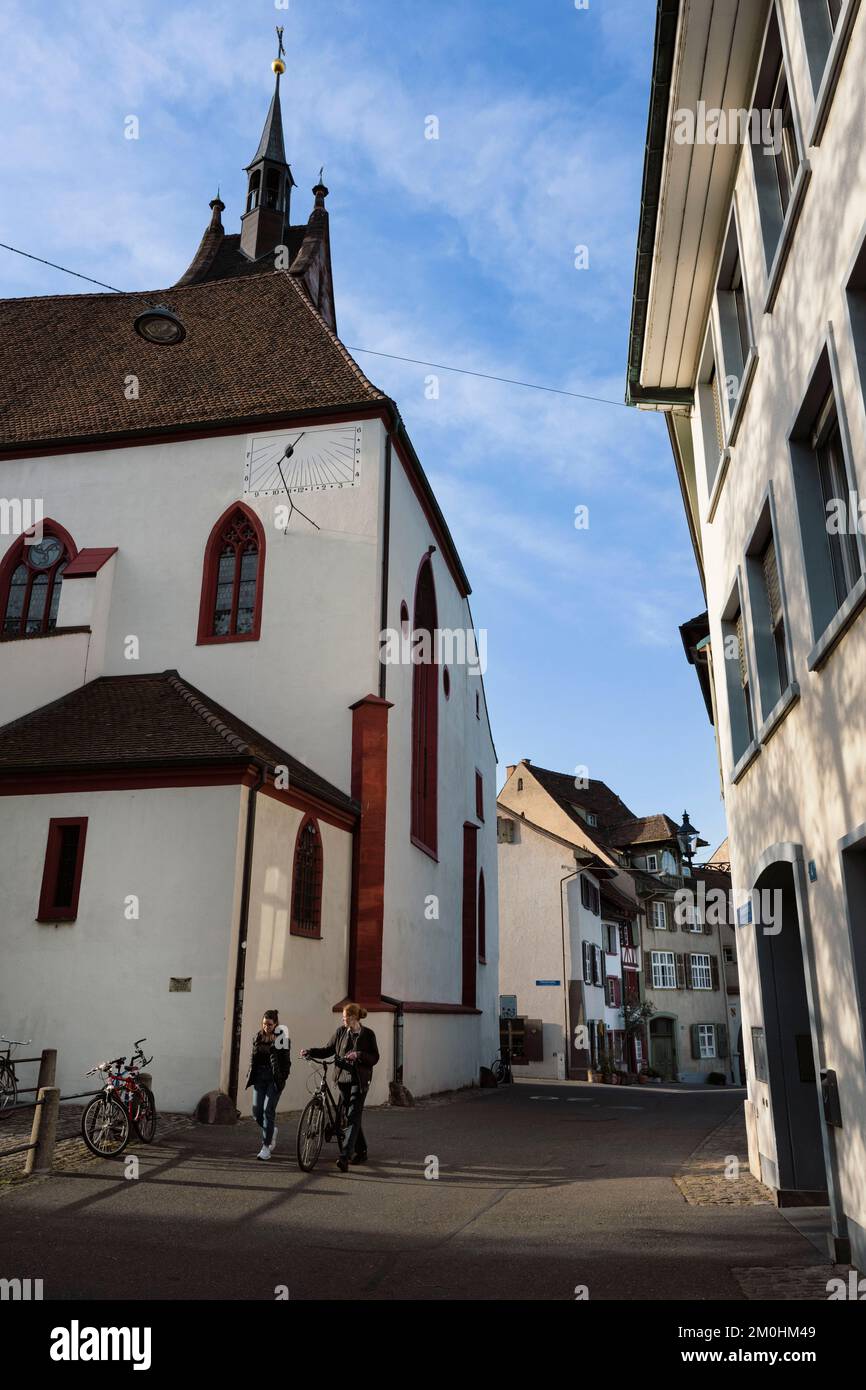 Switzerland, Basel, Old town of Greater Basel (left bank), Nadelberg ...