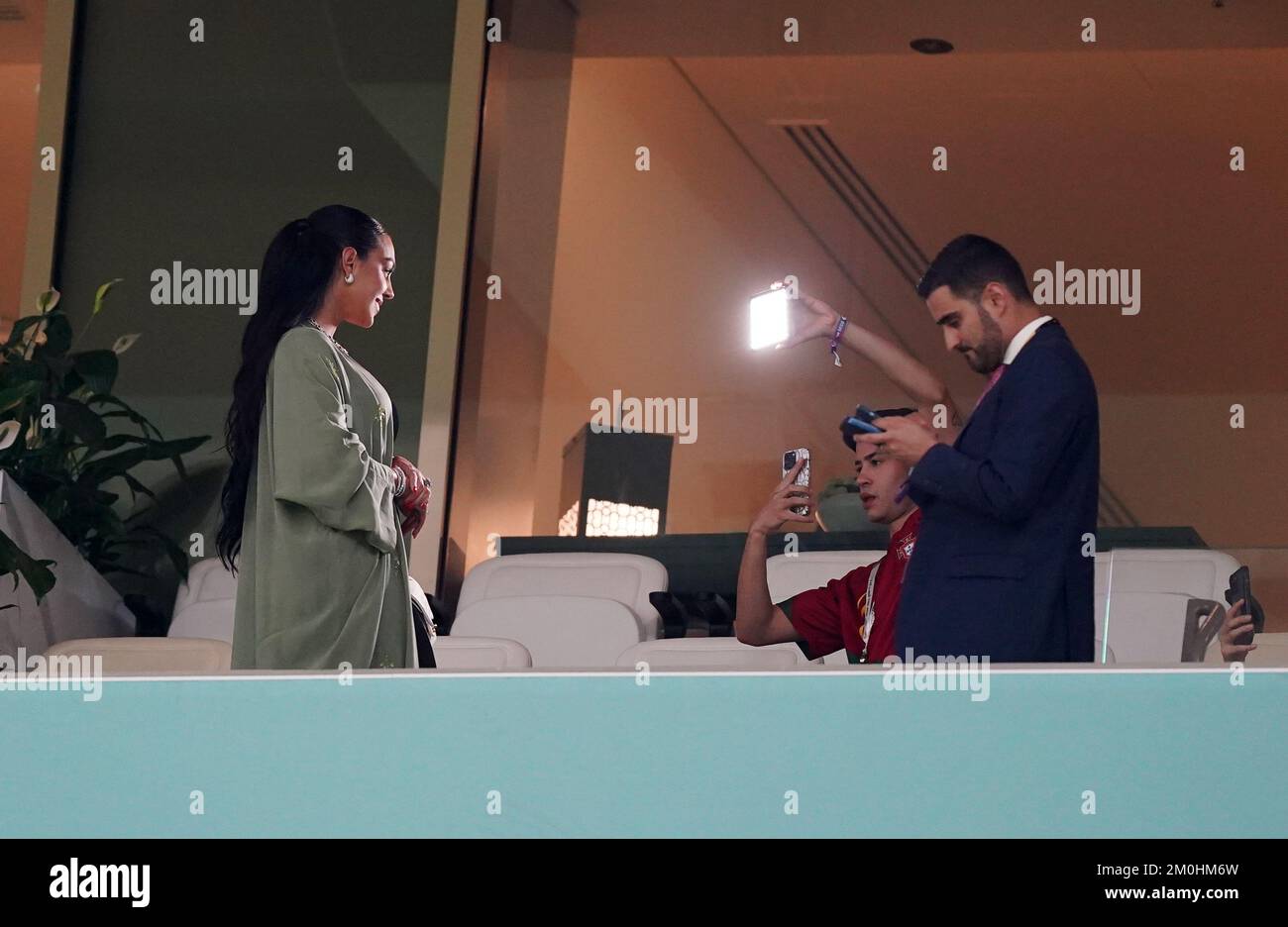 Cristiano Ronaldo's girlfriend Georgina Rodriguez in the stands before ...