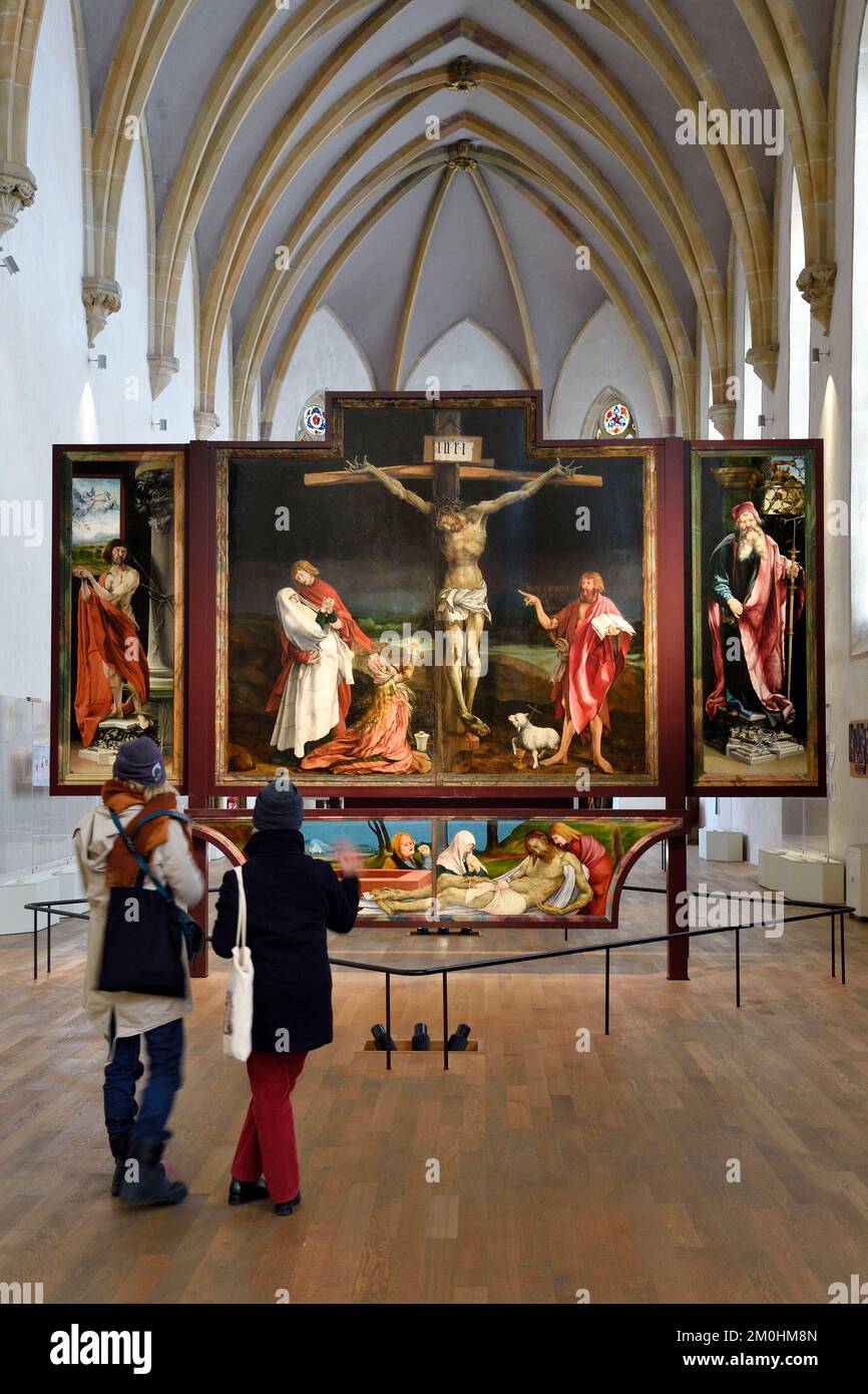 France, Haut Rhin, Colmar, Unterlinden Museum, Issenheim altarpiece credited to Gr?newald, scene ...