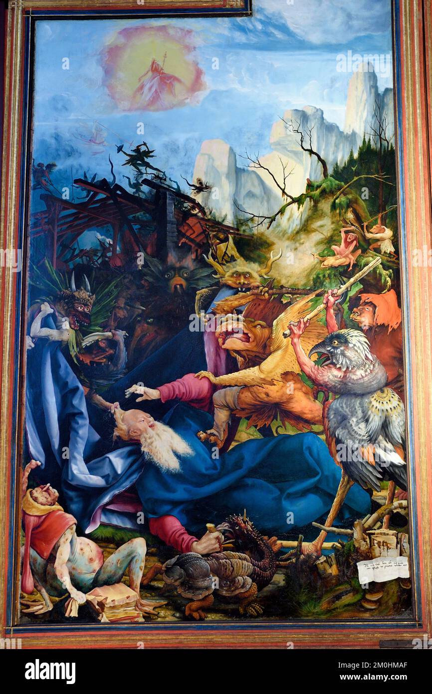 France, Haut Rhin, Colmar, Unterlinden Museum, Issenheim altarpiece ...