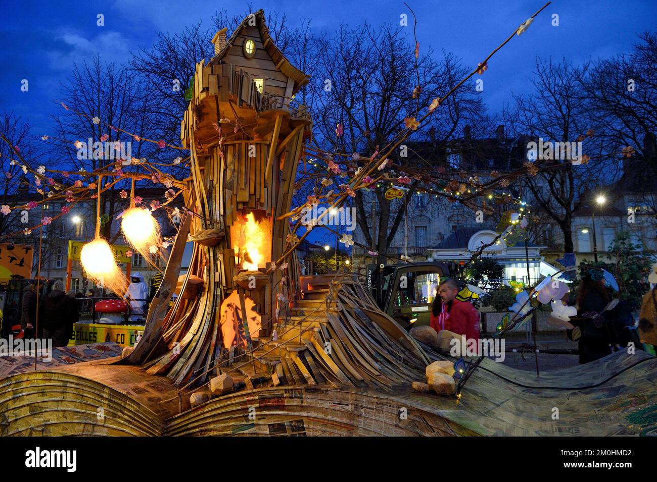 France, Meurthe-et-Moselle, Nancy, preparations for the parade of Saint ...