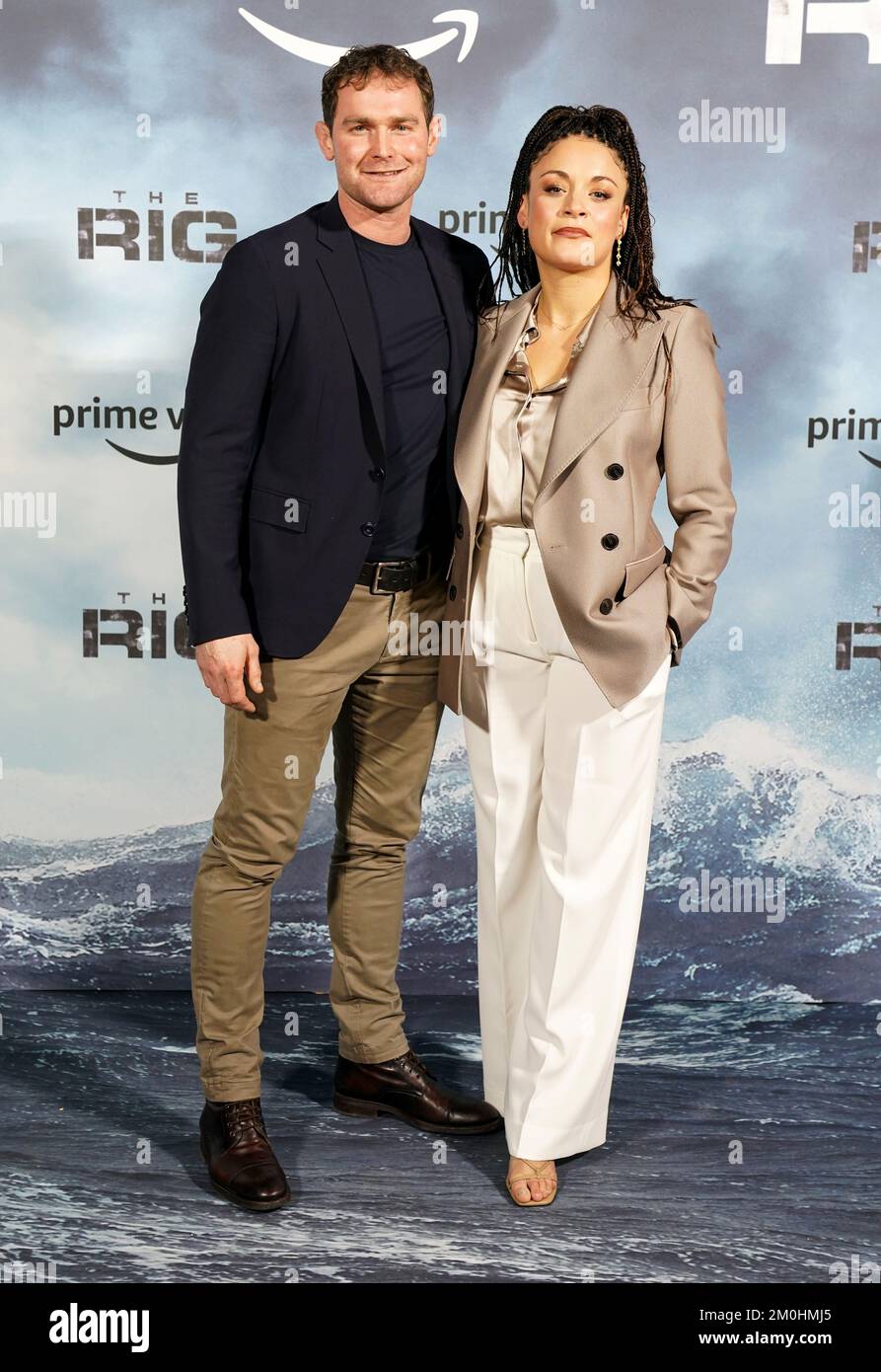 Mark Stanley and Rochenda Sandall arrive at The Rig world premiere at ...
