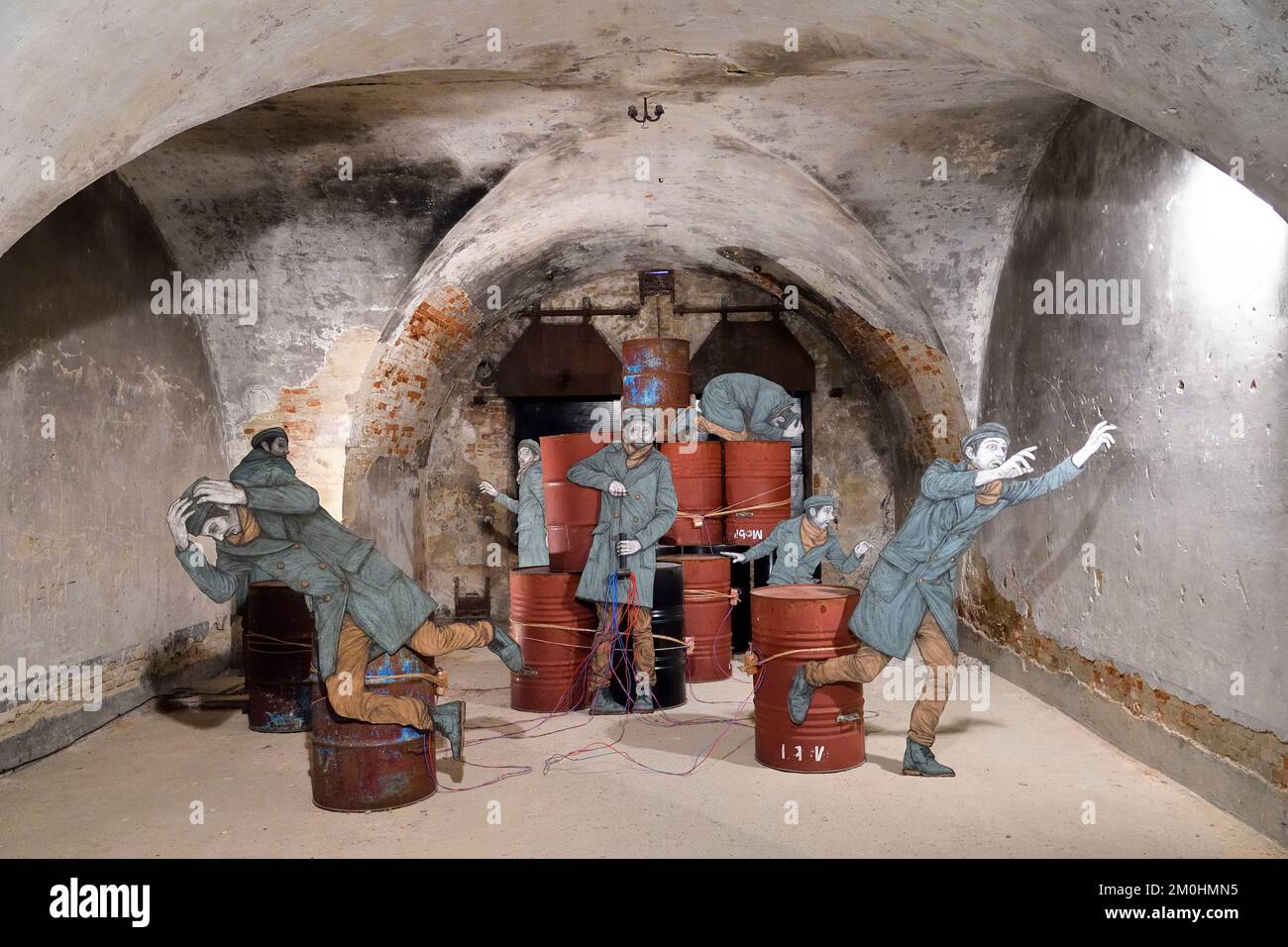 France, Haut-Rhin, Neuf Brisach, Museum of Urban Art and Street Art ...