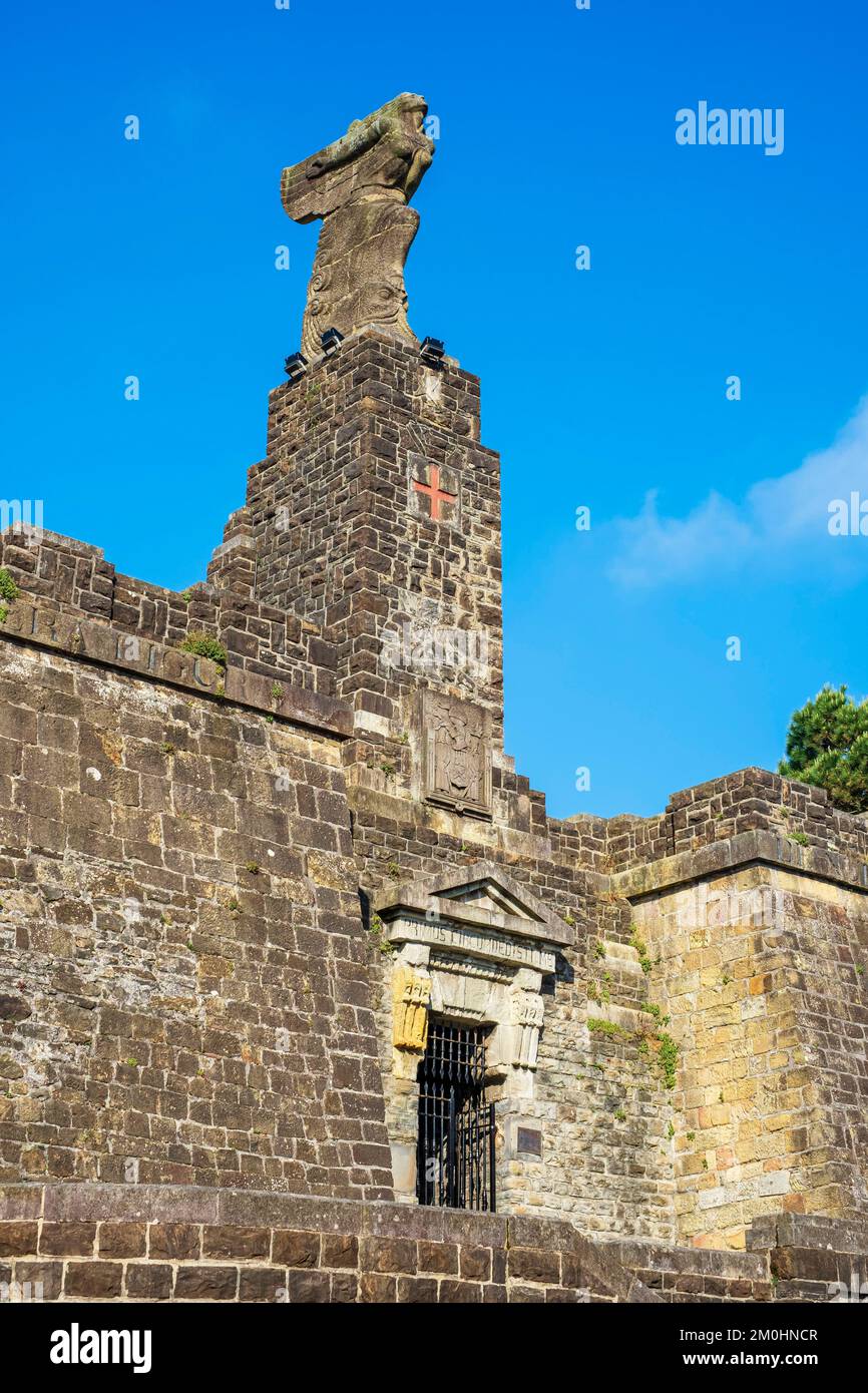 Spain, province of Gipuzkoa, Getaria, stage on the Camino del Norte ...