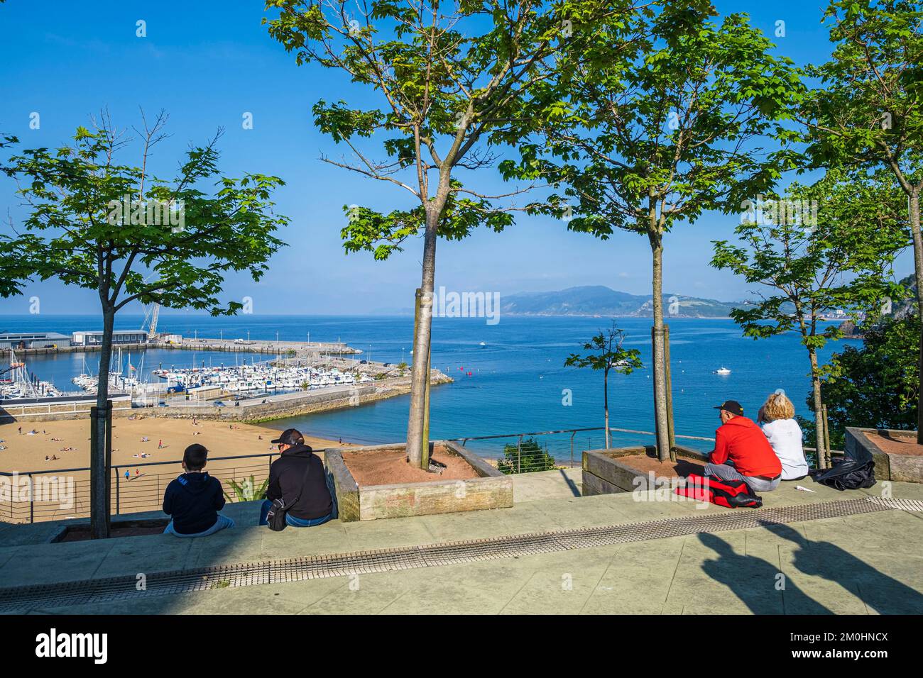 Spain, province of Gipuzkoa, Getaria, stage on the Camino del Norte ...