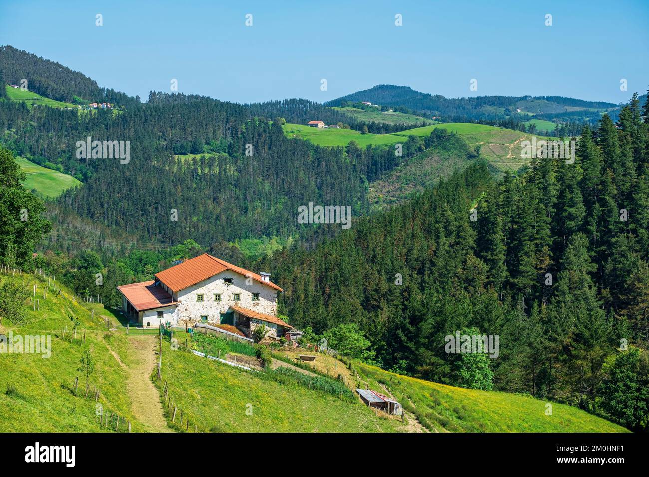 Spain, province of Biscay, surroundings of Markina-Xemein, landscape ...