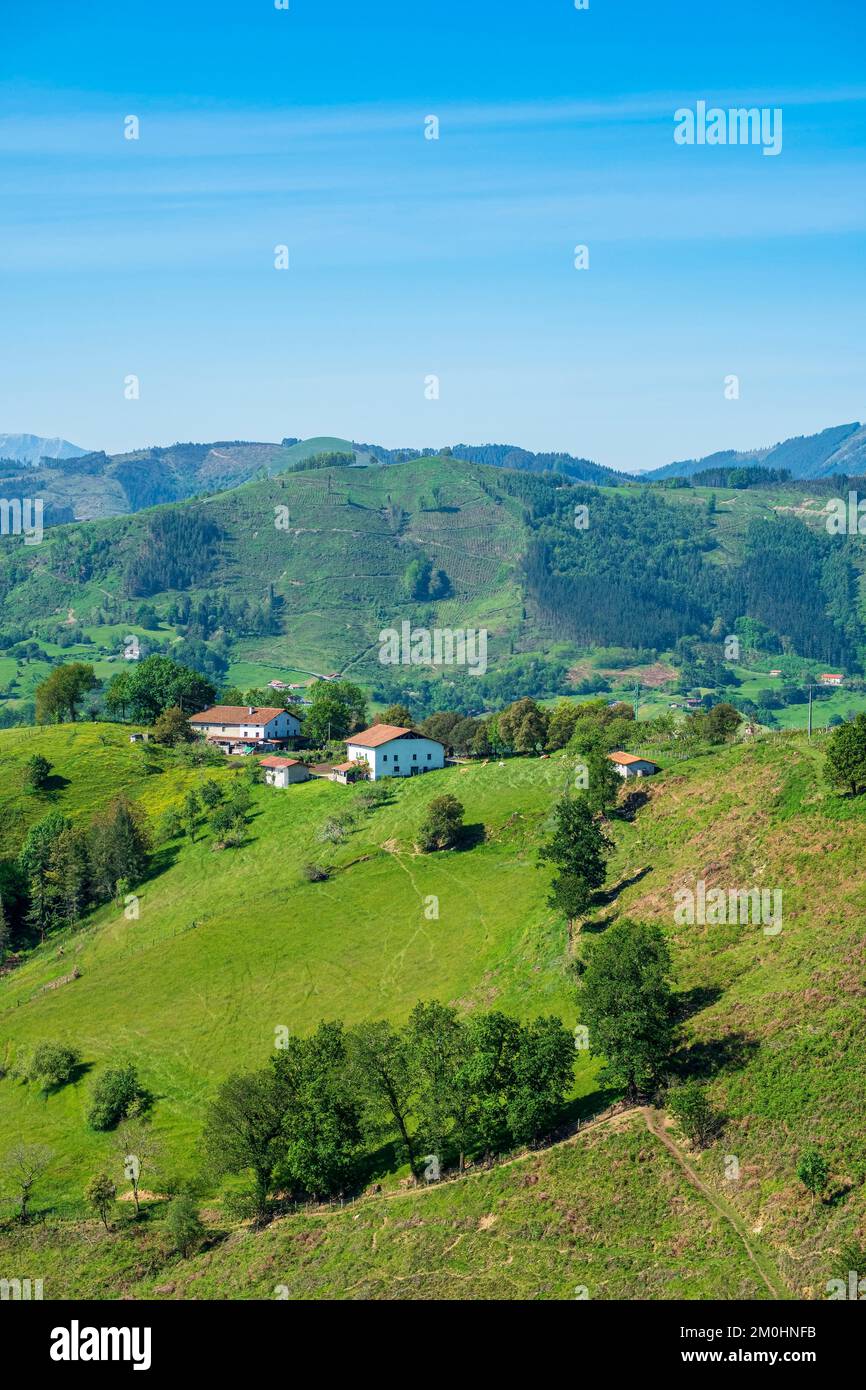 Spain, province of Biscay, surroundings of Markina-Xemein, landscape ...
