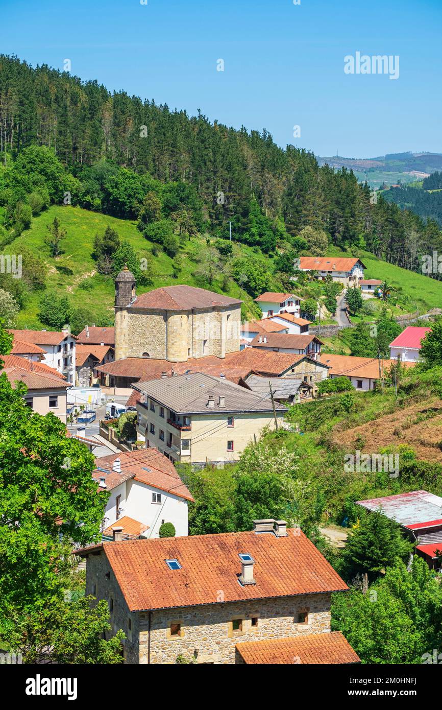 Spain, province of Biscay, Ziortza-Bolibar, village on the Camino del ...