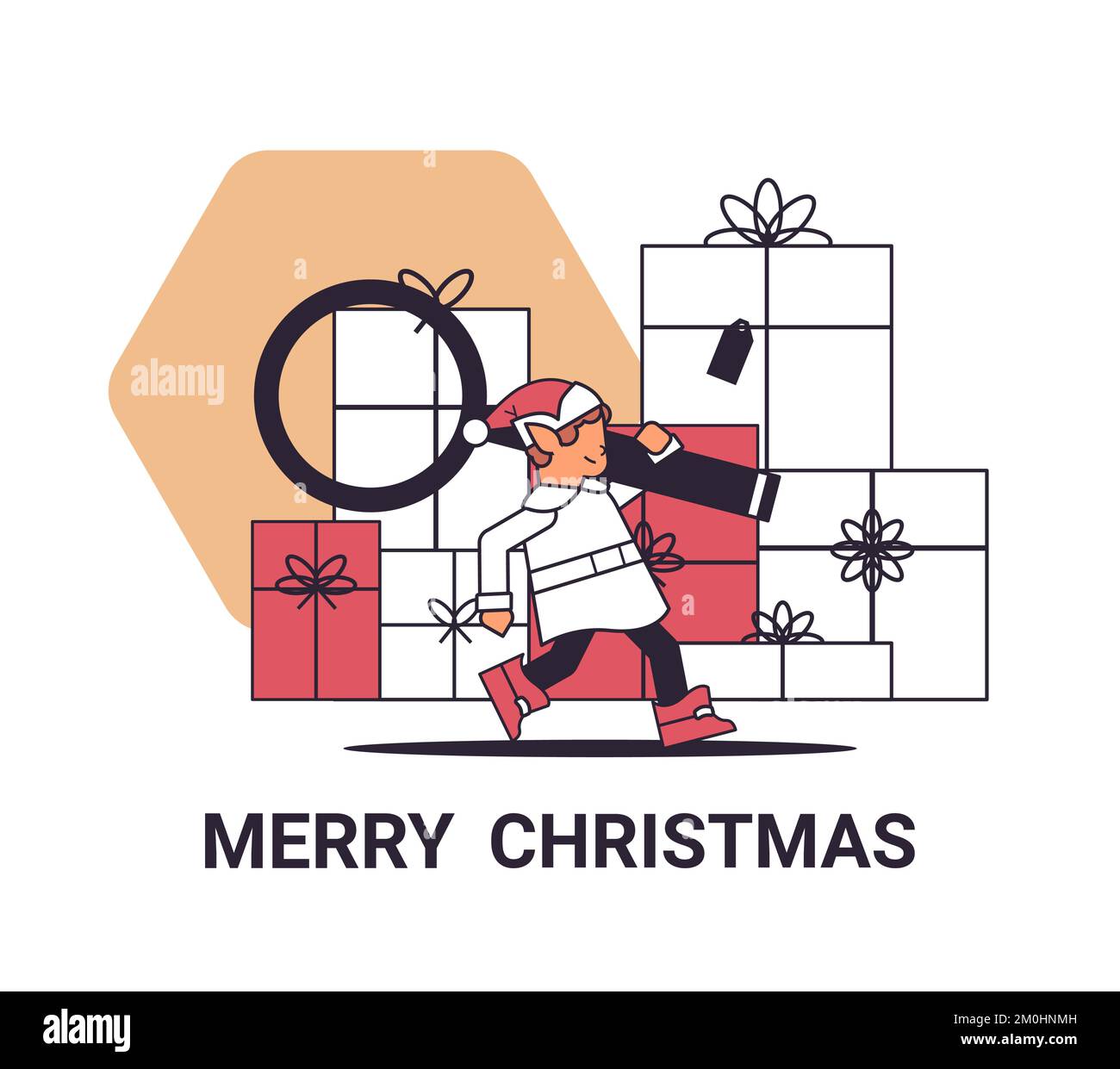 Santa claus with magnifying glass hi-res stock photography and images ...