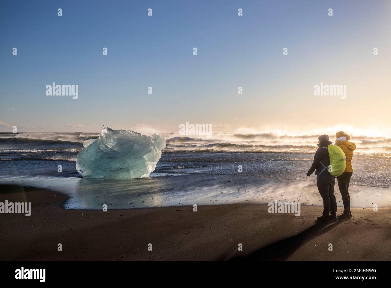 Iceland, Austurland region, J?kuls?rl?n, Diamond beach: the diamond ...