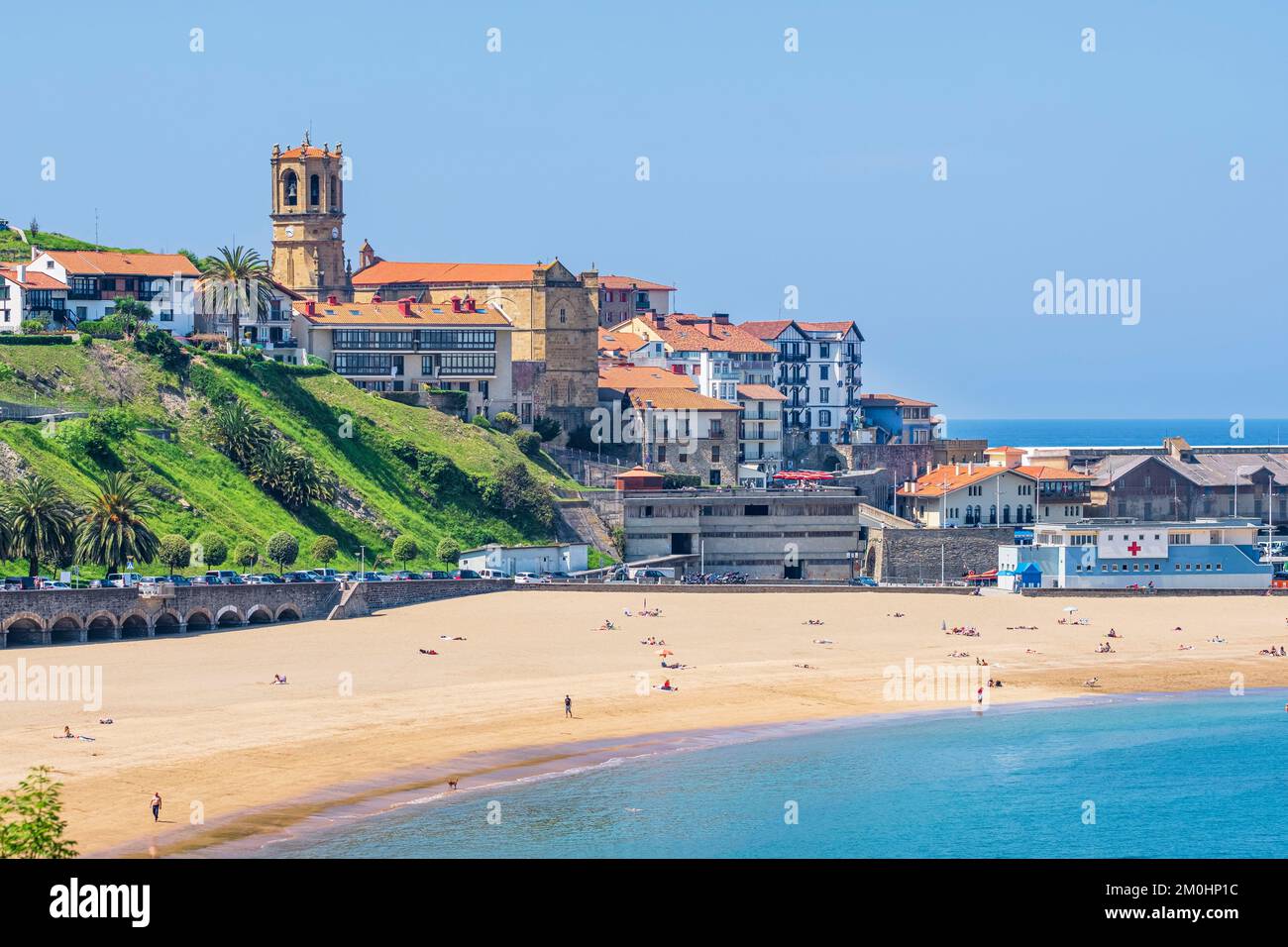 Spain, province of Gipuzkoa, Getaria, stage on the Camino del Norte ...