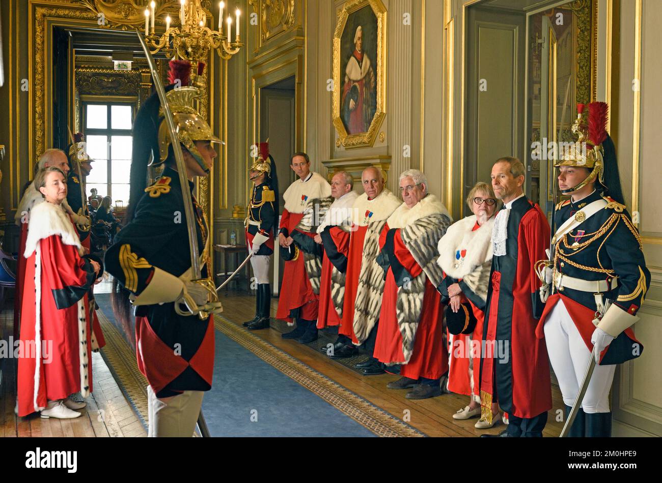 France, Paris, ?le de la Cit? (City island), courthouse, court of Cassation, formal sitting ...
