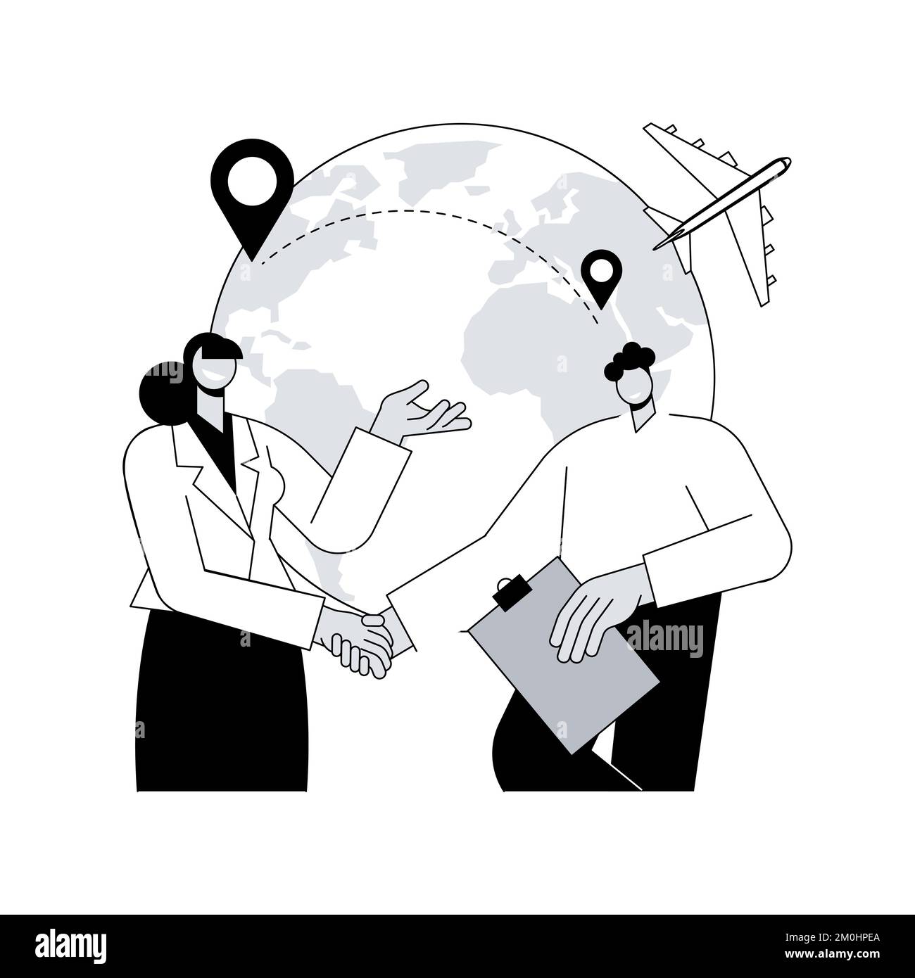 Expat workers Stock Vector Images - Alamy