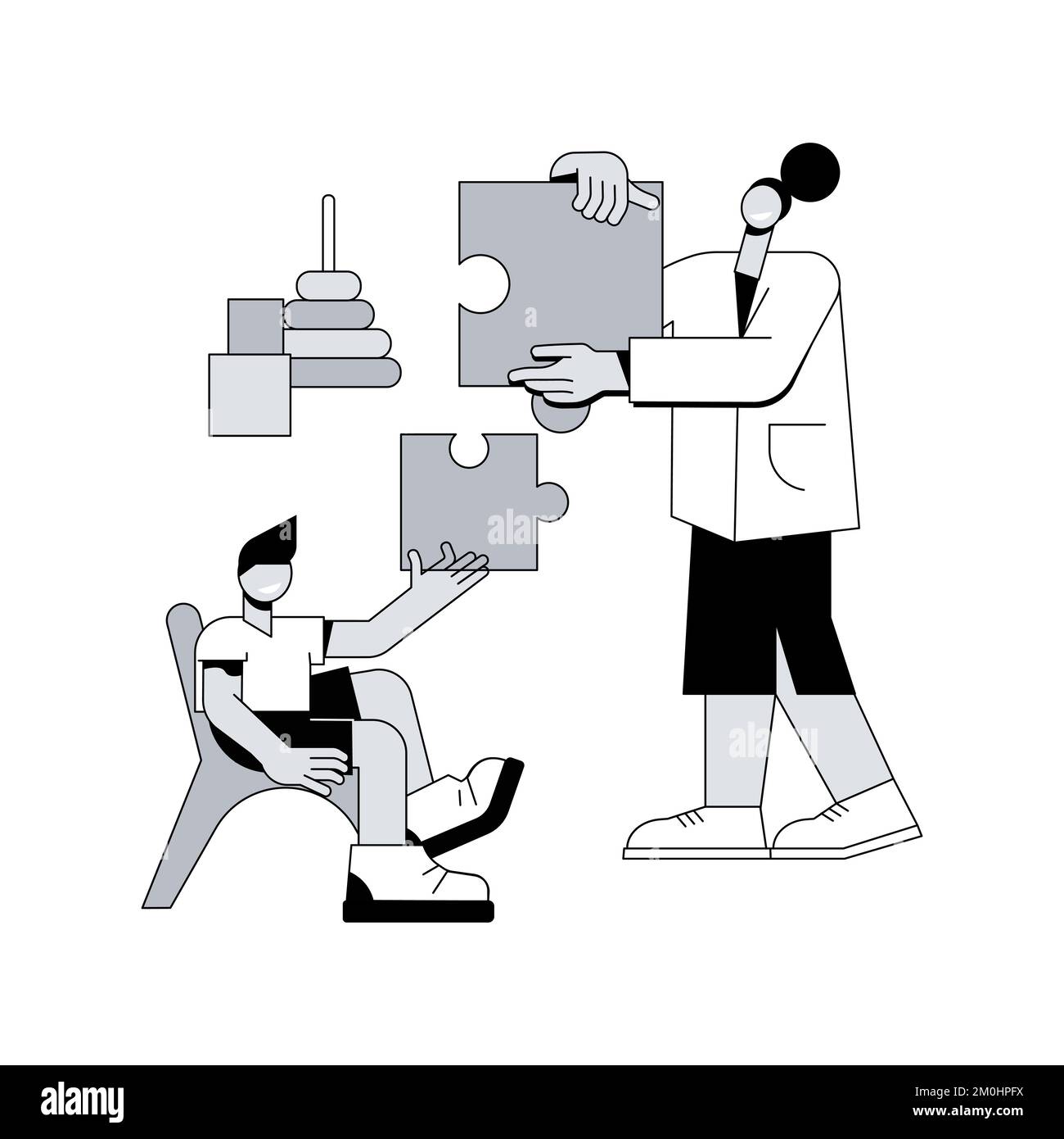 Social-emotional development abstract concept vector illustration ...