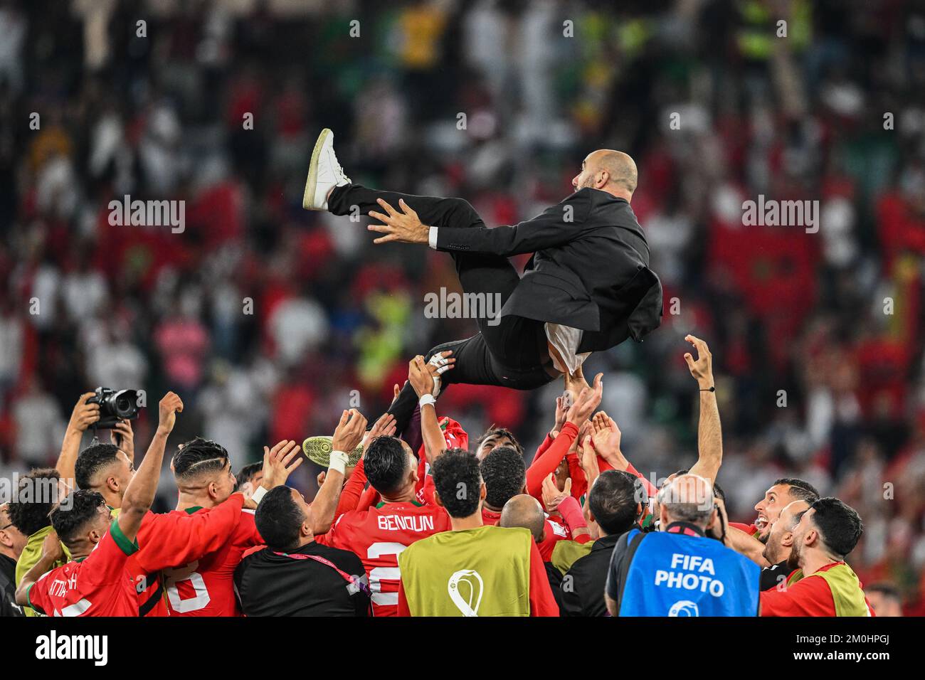 Al Rajjan, Qatar. 06th Dec, 2022. Soccer, World Cup, Morocco - Spain ...