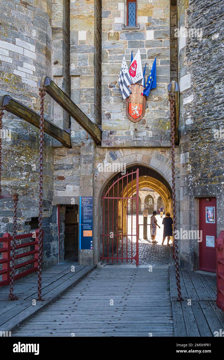 France, Ille-et-Vilaine, Vitr?, stage on the way to Santiago de ...