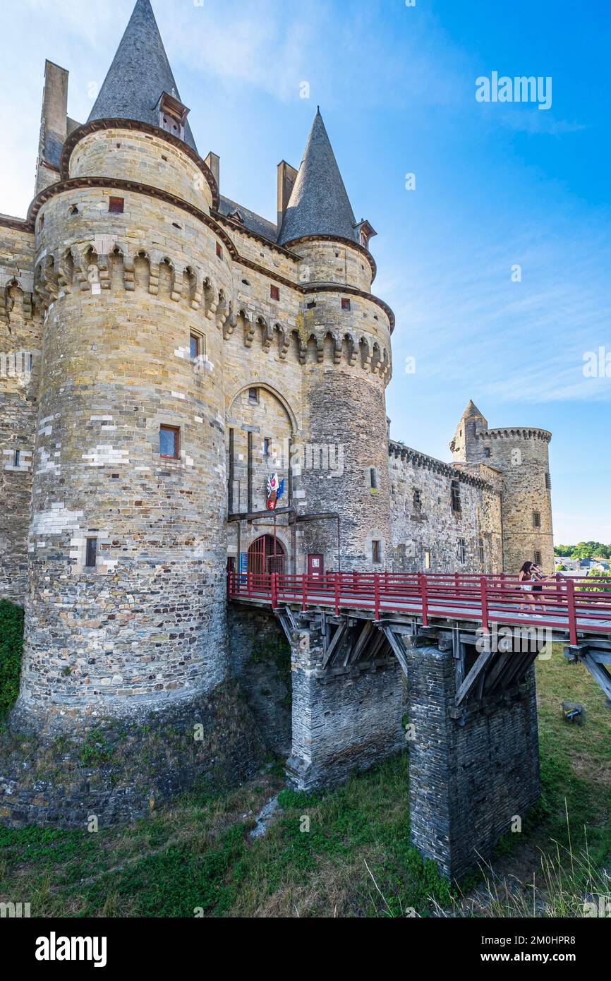 France, Ille-et-Vilaine, Vitr?, stage on the way to Santiago de ...