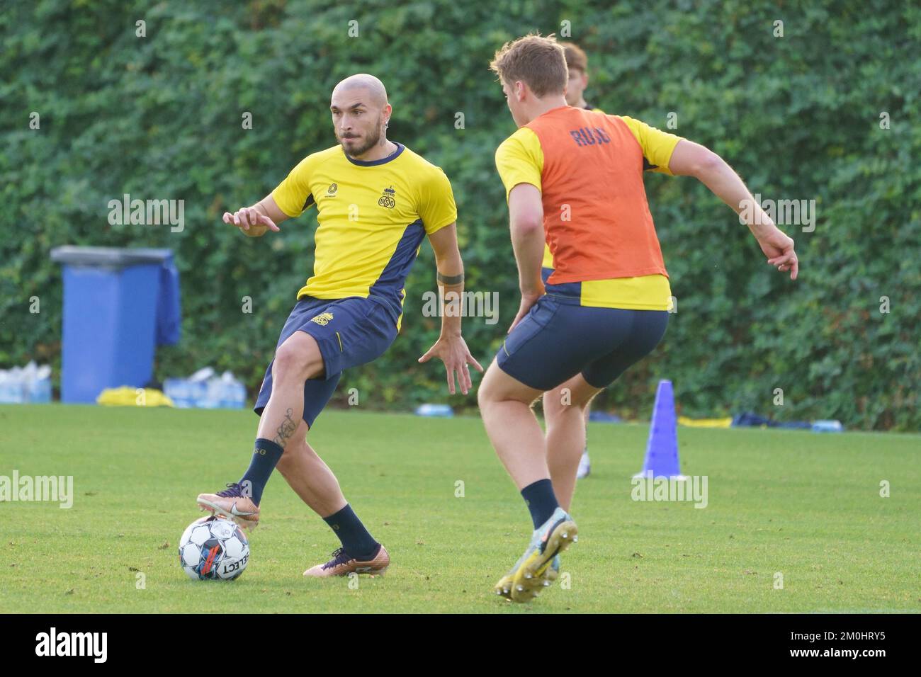 Union's players pictured during a training session at the winter ...