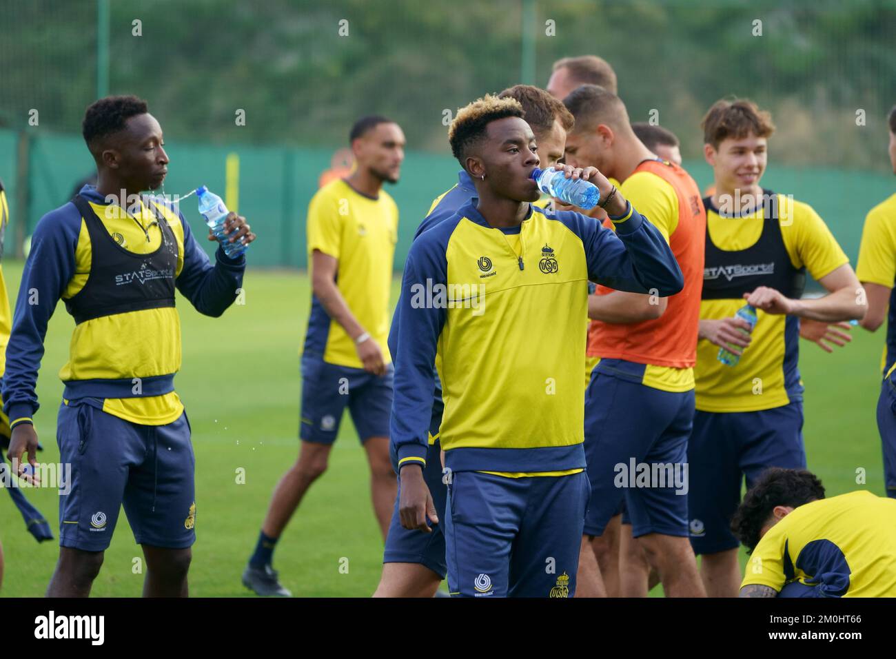 Union's players pictured during a training session at the winter ...