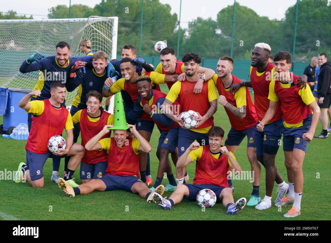 Union's players pictured during a training session at the winter ...