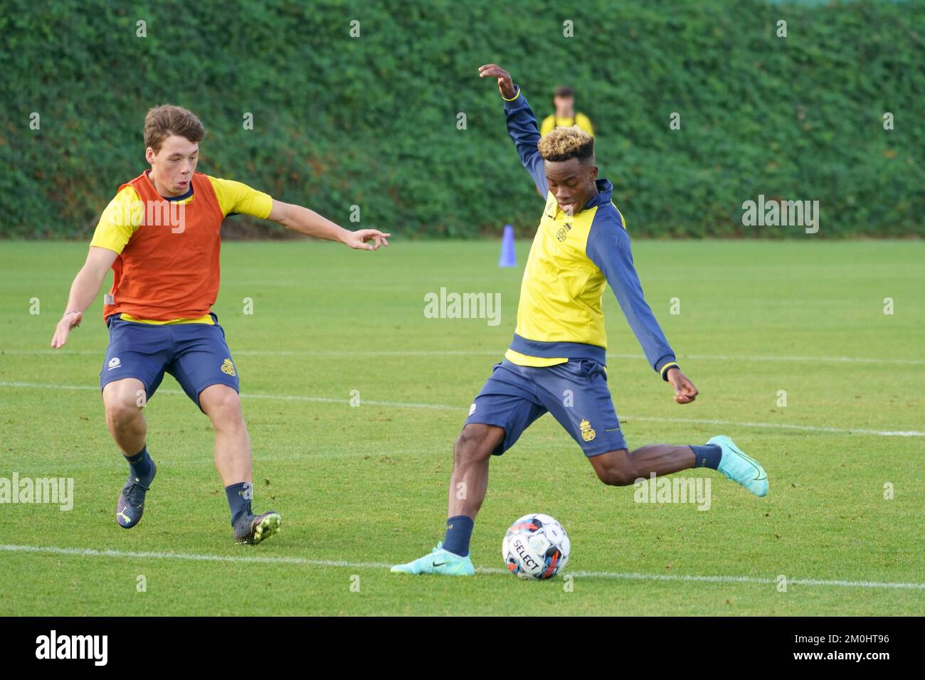 Union's players pictured during a training session at the winter ...
