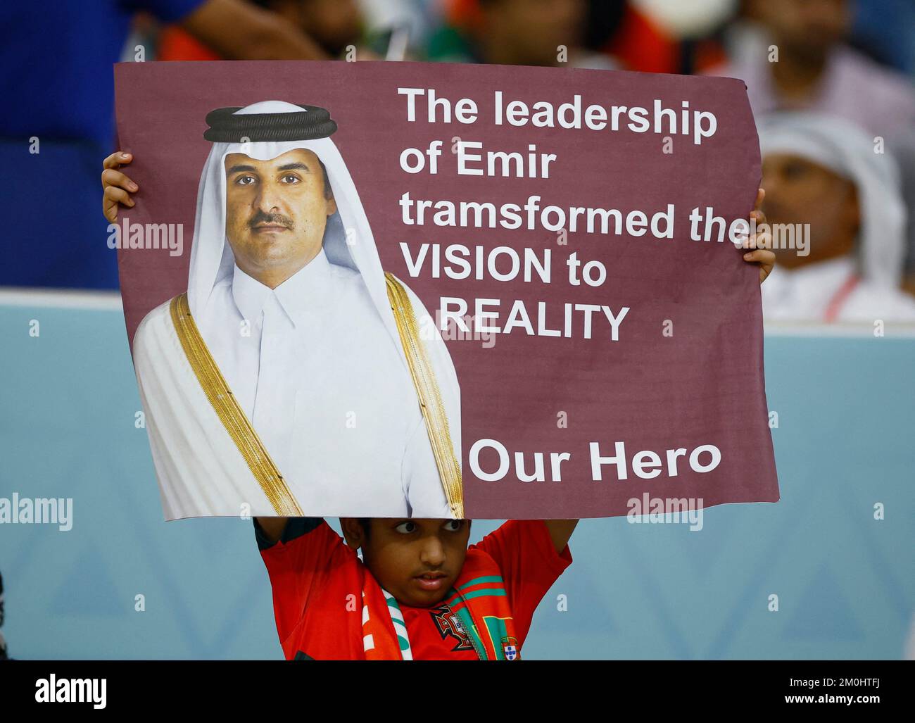 Emir tamim banner hi-res stock photography and images - Alamy