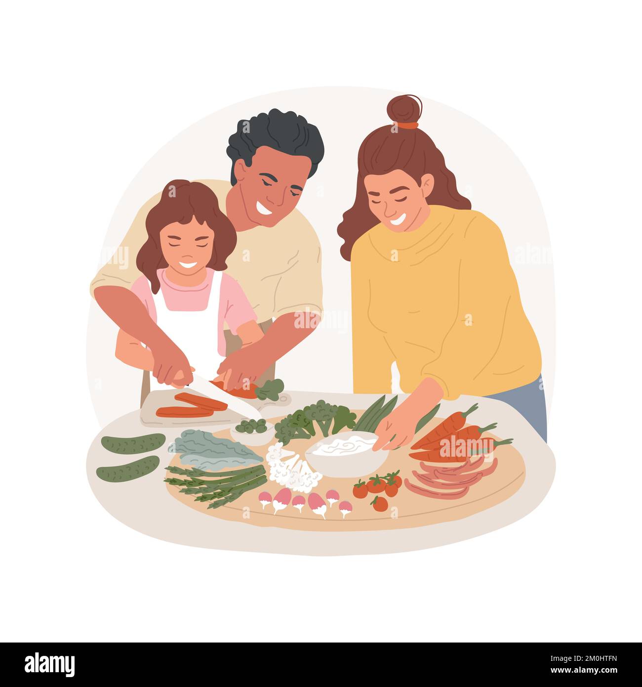 Veggie platter isolated cartoon vector illustration. Preparing food ...
