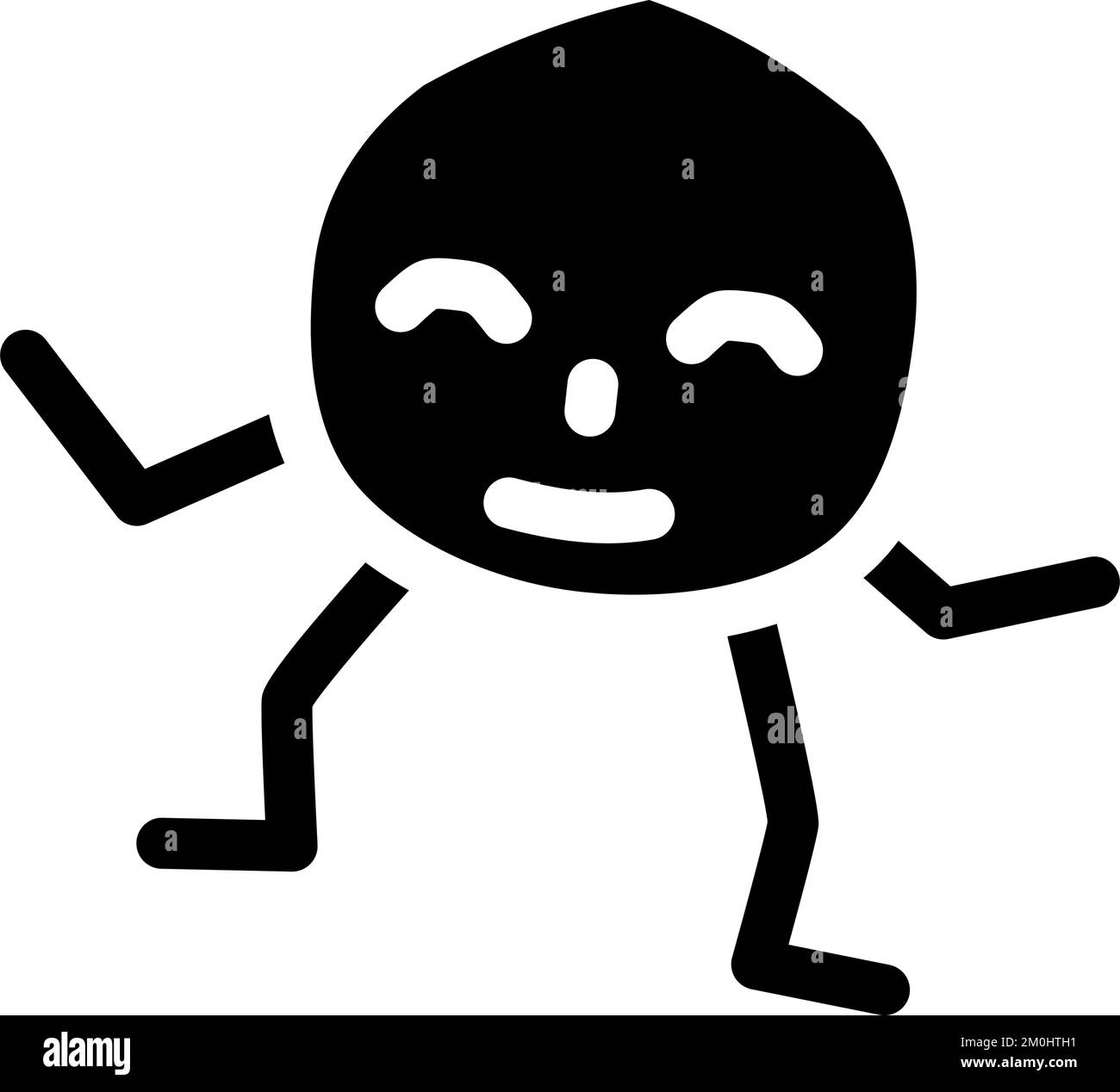 circle geometric character glyph icon vector illustration Stock Vector ...