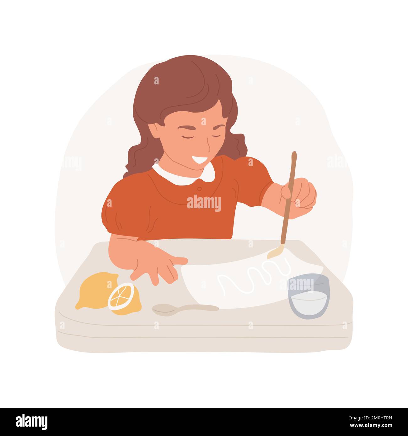 Delicious desserts isolated cartoon vector illustration. Home party ...