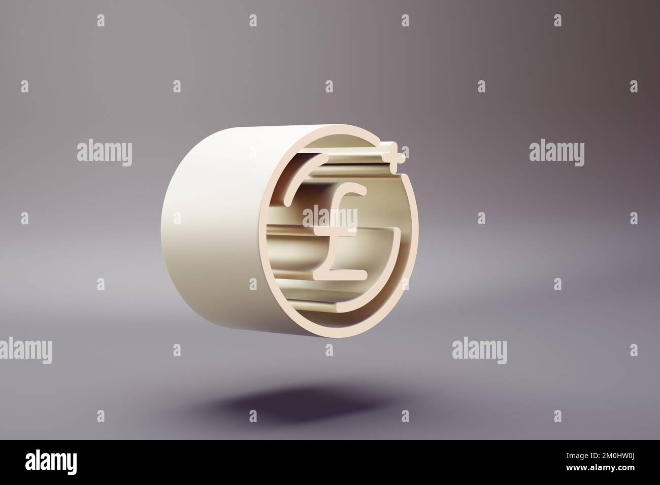 Beautiful illustration Blue Pound Coin symbol icons on a bright pink ...