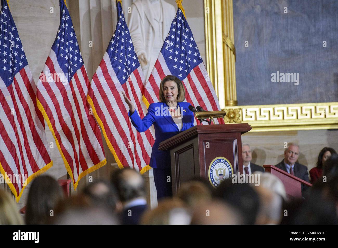 Speaker of the House Nancy Pelosi, D-CA, speaks during a Congressional ...
