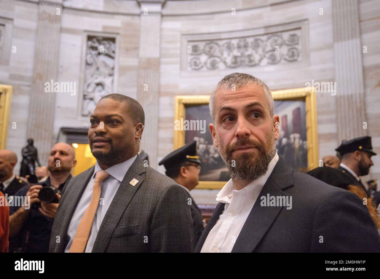 Former Metropolitan Police Officer Michael Fanone walks through the ...