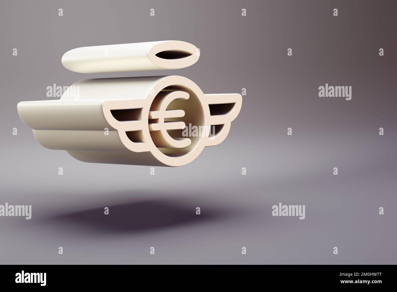 Beautiful illustration Blue EURO Price symbol icons on a bright pink ...