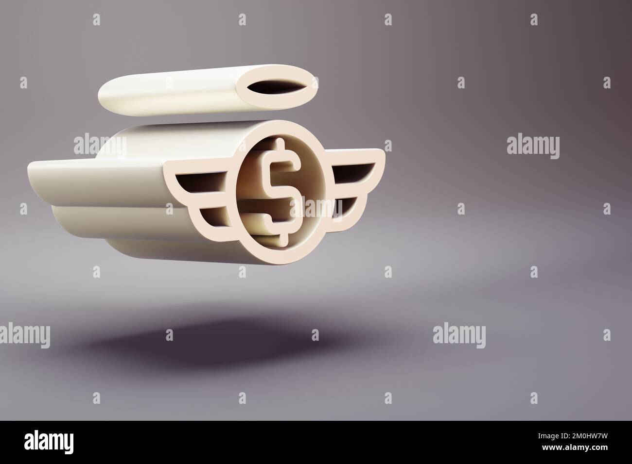 Beautiful illustration Blue Dollar Price symbol icons on a bright pink ...