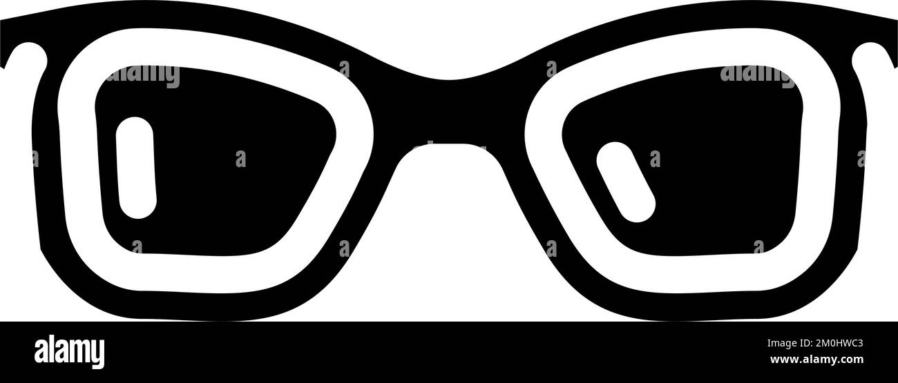 stylish glasses frame glyph icon vector illustration Stock Vector Image ...