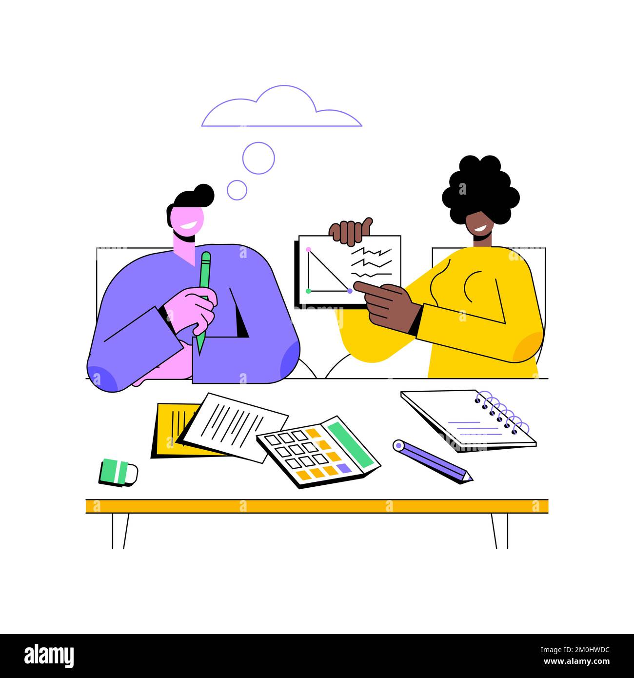 Helping each other isolated cartoon vector illustrations. Girl helps ...