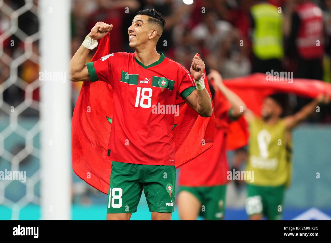 Jawad El Yamiq of Morocco during the FIFA World Cup Qatar 2022 match, Round of 16, between ...
