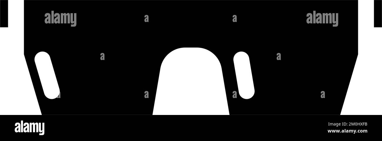 rap glasses frame glyph icon vector illustration Stock Vector Image ...