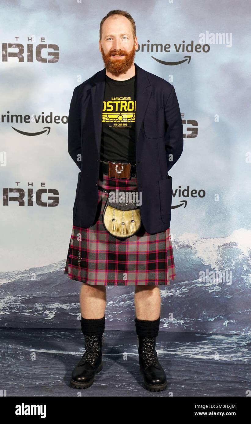 Writer David MacPherson arrives at The Rig world premiere at Everyman ...