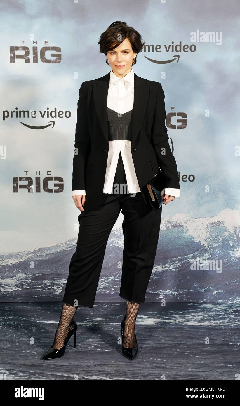 Emily Hampshire arrives at The Rig world premiere at Everyman Edinburgh ...