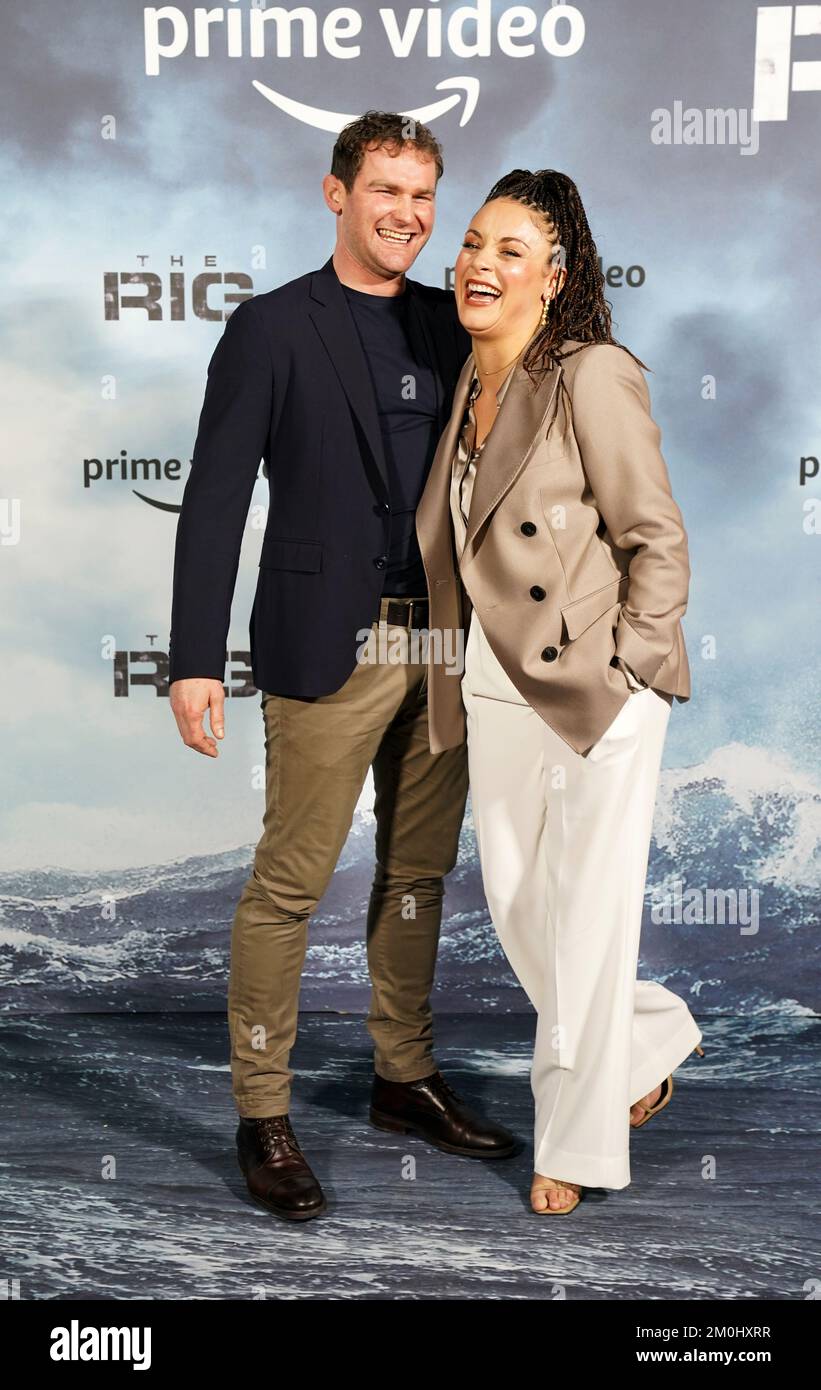 Mark Stanley and Rochenda Sandall arrive at The Rig world premiere at ...
