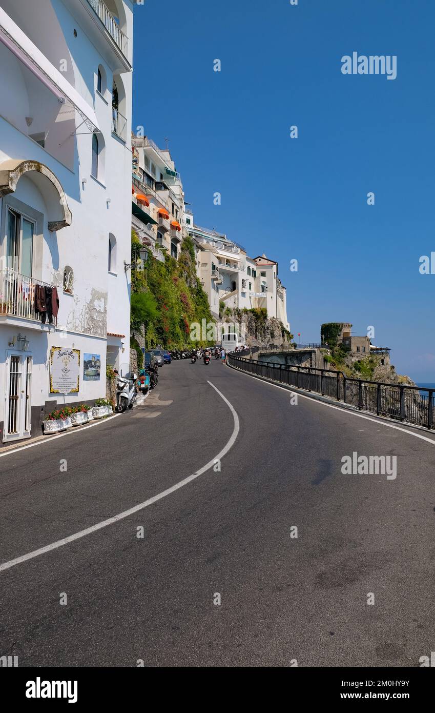 Amalfi drive italy coastal road hi-res stock photography and images - Alamy